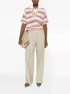 N°21 Crochet-knit Striped T-shirt