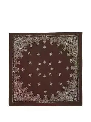 Destin Paisley-print Bandana - Brown