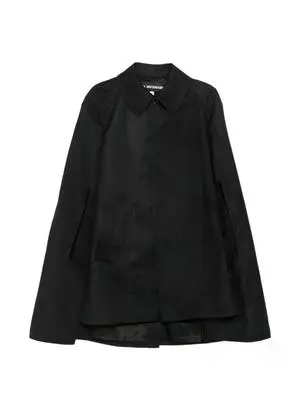 Junya Watanabe Pinstripe-pattern Cape - Black