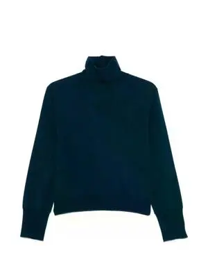 Erika Cavallini Boris Button-back Roll-neck Sweater - Blue