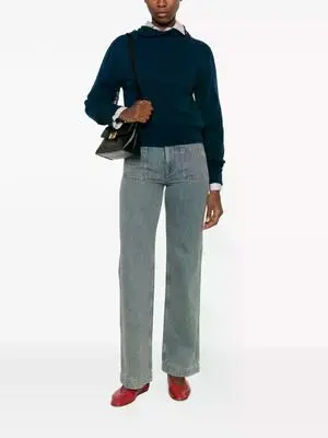 Erika Cavallini Boris Button-back Roll-neck Sweater - Blue