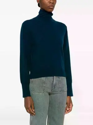 Erika Cavallini Boris Button-back Roll-neck Sweater - Blue