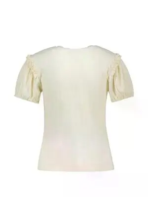 Simone Rocha Pointelle Puff-sleeve Blouse