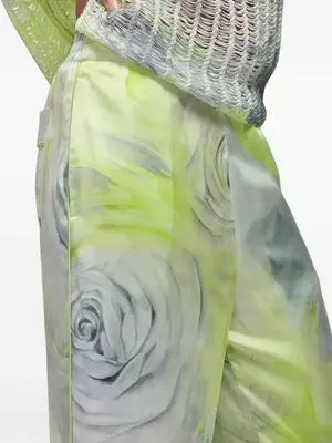 BLUGIRL Floral-print Wide-leg Trousers