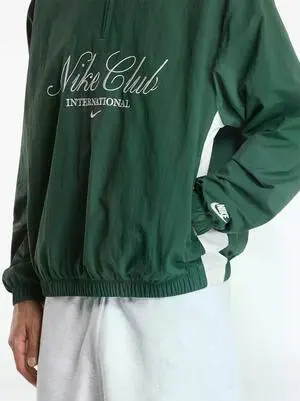 Nike Club Logo-embroidered Jacket - Green