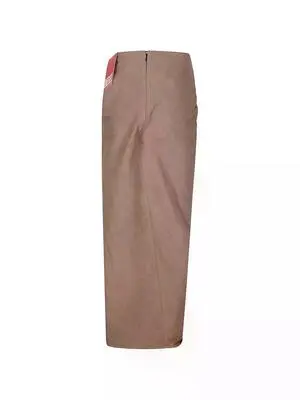 DIESEL® Draped-detail Wrap Maxi Skirt