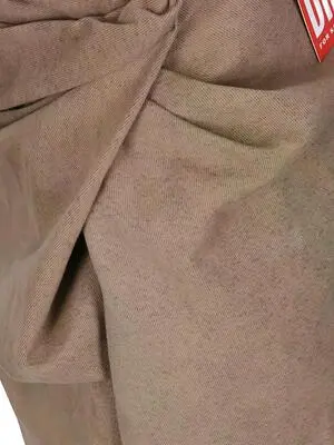 DIESEL® Draped-detail Wrap Maxi Skirt