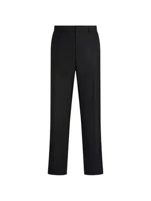Moschino Measuring Tape-trim Trousers - Black