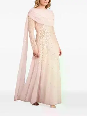NEEDLE & THREAD Moonlight Sequin-embellished Gown - Pink