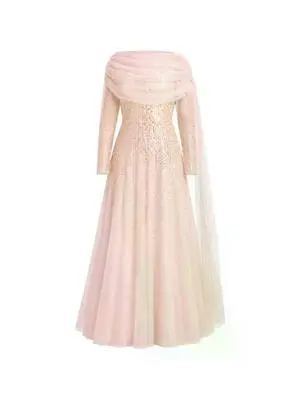 NEEDLE & THREAD Moonlight Sequin-embellished Gown