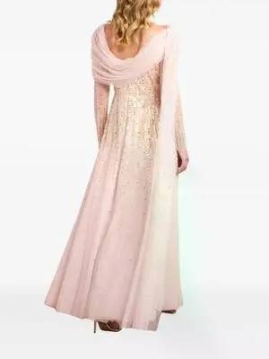 NEEDLE & THREAD Moonlight Sequin-embellished Gown