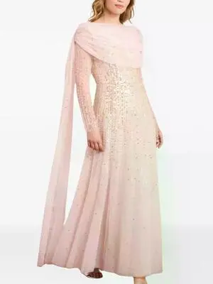 NEEDLE & THREAD Moonlight Sequin-embellished Gown - Pink