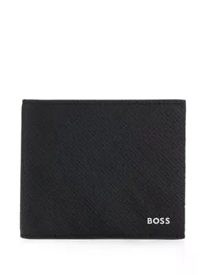 BOSS Logo-plaque Bifold Wallet - Black