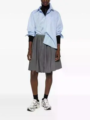SHUSHU/TONG Pleated Midi Skirt - Grey