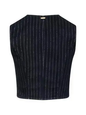 FRACOMINA Pinstripe Denim Waistcoat