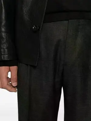 BERWICH Barber Long Pleated Tailored Trousers