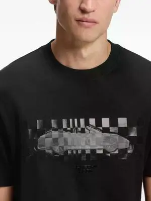 BOSS X Porsche T-shirt With Glossy Artwork