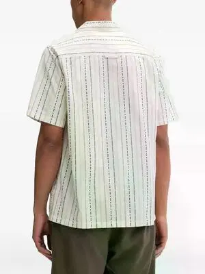Marc O'polo Stripe-print Short-sleeved Shirt