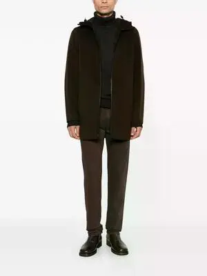 Aspesi Super Doppel Hooded Zip-up Coat