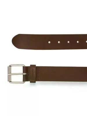 Carhartt Work In Progress Script Logo-debossed Leather Belt