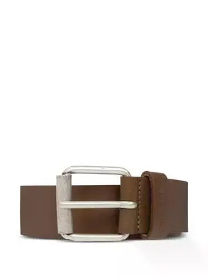 Carhartt Work In Progress Script Logo-debossed Leather Belt - Brown
