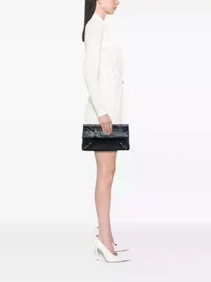 Balenciaga 2005 Lambskin Motocross Giant 12 Envelope Clutch Bag - Black