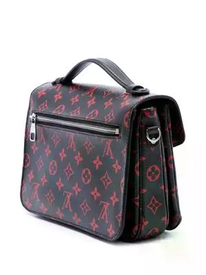 LOUIS VUITTON 2016 Monogram Infrarouge Pochette Metis Satchel - Black