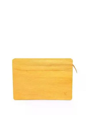LOUIS VUITTON 2003 Epi Pochette Homme Clutch Bag