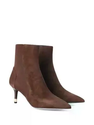 Furla Pointed-toe Suede Ankle Boots