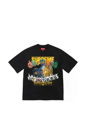 Supreme Undisputed Crystal-embellished T-shirt - Black
