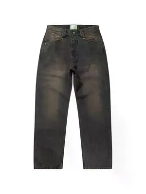 Aries Batten Distressed Jeans - Brown