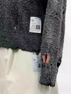 Mihara Yasuhiro Sun Faded Distressed Sweater