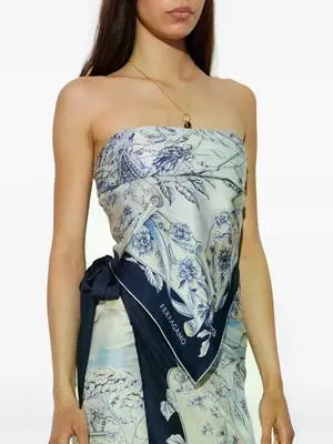 FERRAGAMO Floral-motif Scarf