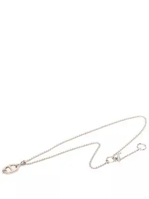 Hermès 2010-2026 Palladium Plated Mini Maillon Pendant Necklace Costume Necklace - Silver