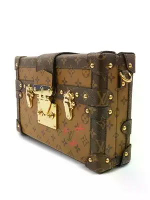 LOUIS VUITTON Petite Malle Monogram Reverse Shoulder Bag - Brown