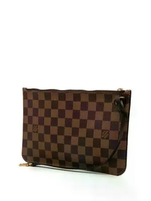 LOUIS VUITTON 2009 Damier Ebene Neverfull Mm Pouch