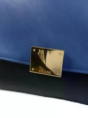 Celine Trapeze Shoulder Bag - Blue