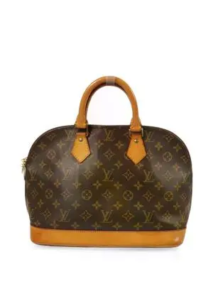 LOUIS VUITTON Alma Monogram Handbag - Brown