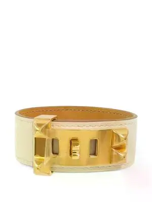 Hermès 2020 Collier De Chien 24 Leather Bracelet - Gold
