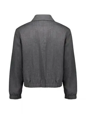 AMI Paris Wool Padded Jacket With De Coeur