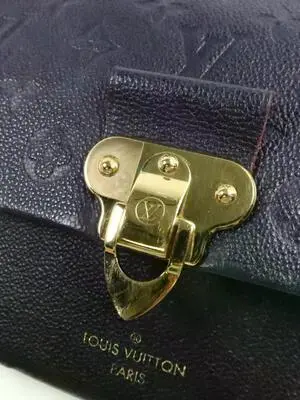 LOUIS VUITTON Pm Vavin Monogram Empreinte Shoulder Bag - Blue