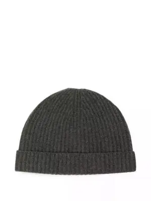 N.peal Ribbed-knit Beanie Hat - Grey