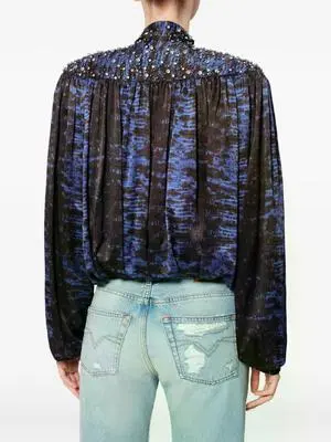 Isabel Marant Étoile Loyra Embellished Silk Blouse