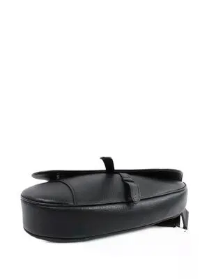 Dior Saddle Leather Shoulder Bag - Black