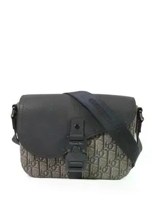 Dior Oblique Saddle Crossbody Bag - Grey