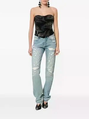 Isabel Marant Étoile Jiska Bead-embellished Corset Top