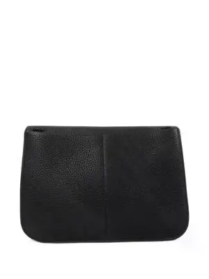 Hermès Halzan Leather Shoulder Bag - Black