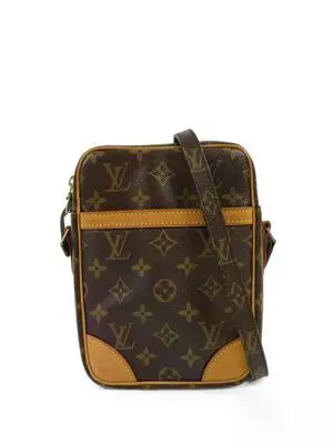 LOUIS VUITTON Danube Monogram Canvas Messenger Bag - Brown