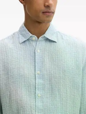 Marc O'polo Geometric-print Long-sleeve Shirt