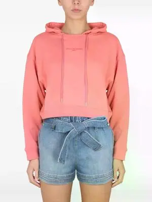 Stella McCartney Logo-embroidered Cropped Hoodie